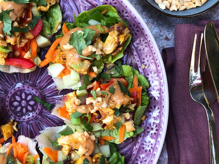 "GRØNNE WRAPS" MED KYLLING – ASIAN STYLE!